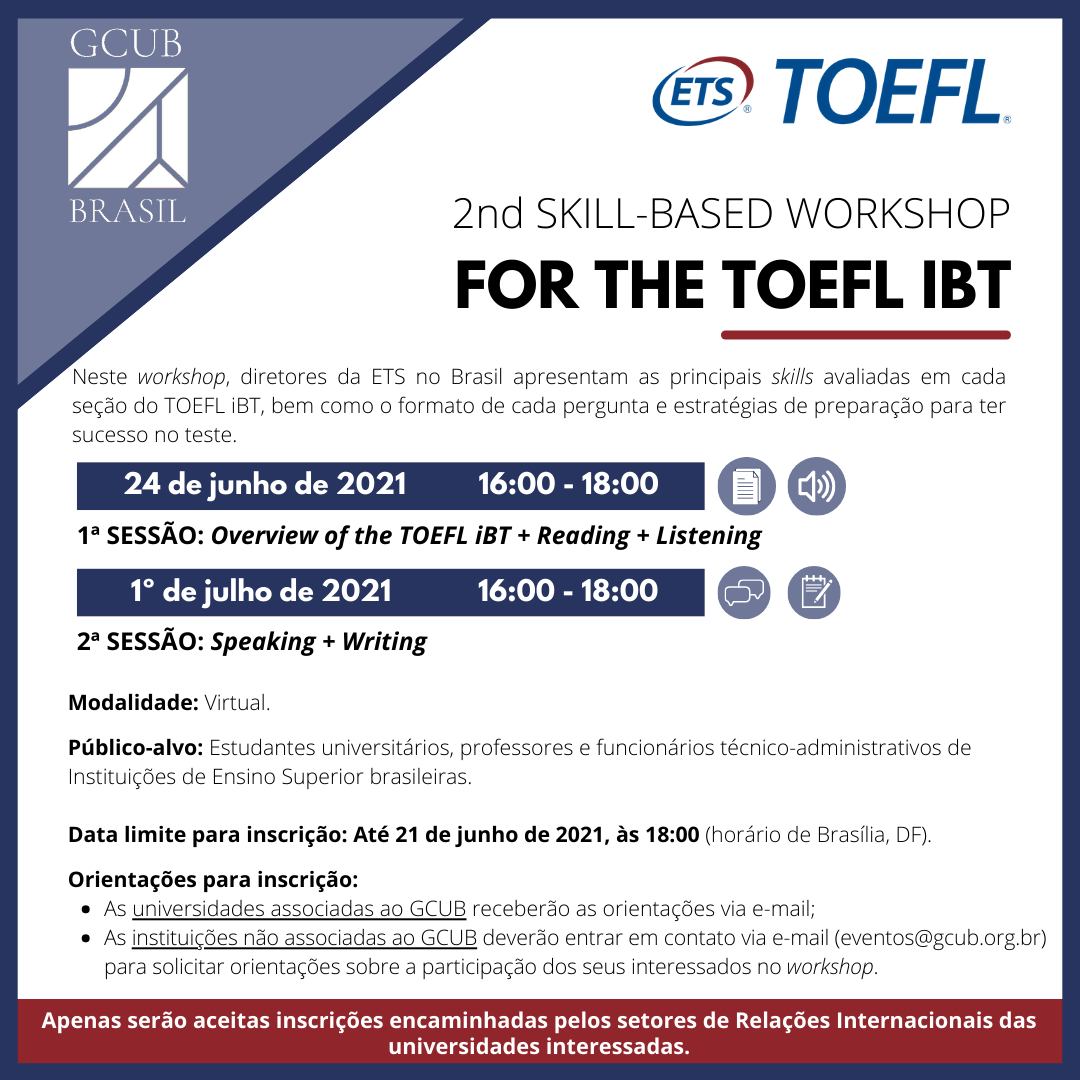 LISTA DE SELECIONADOS DISPONÍVEL - 2º SKILL-BASED WORKSHOP FOR THE ...