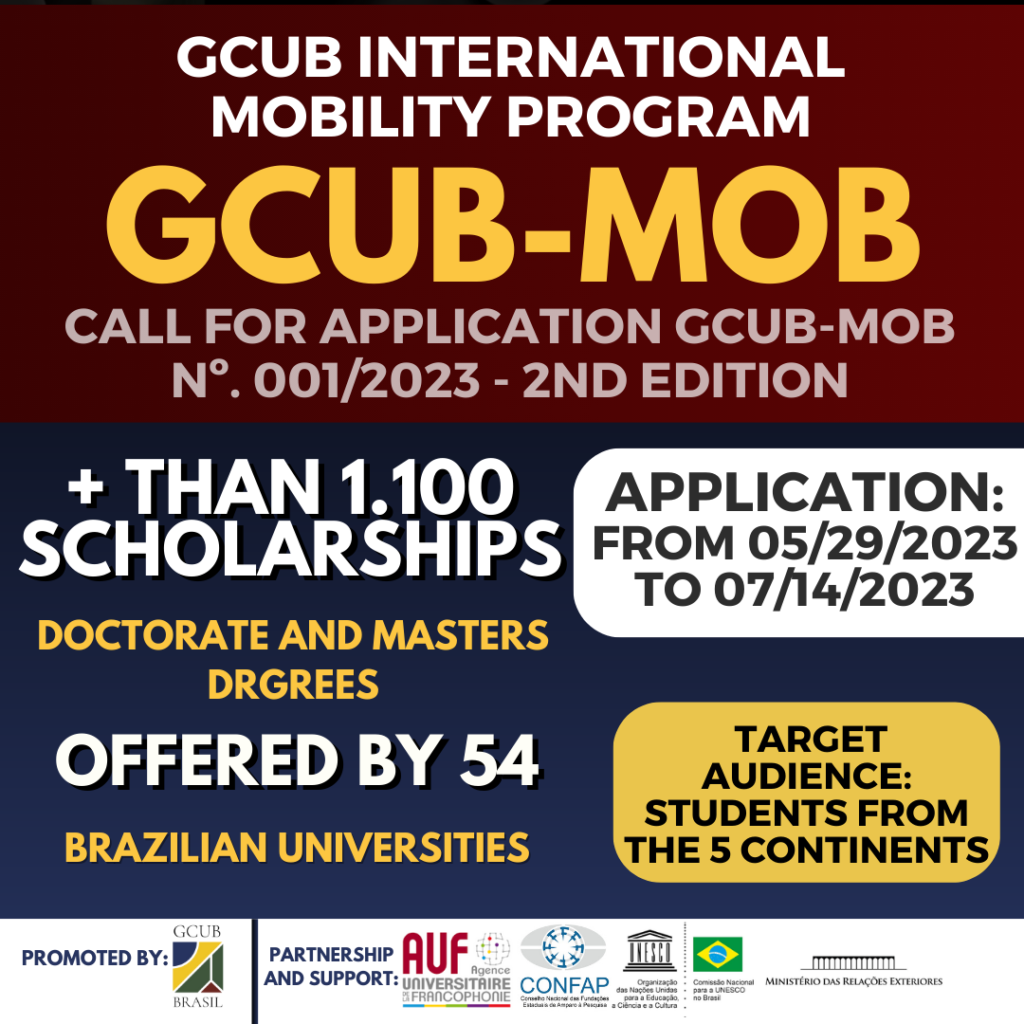 Segunda Edição do Programa GCUB de Mobilidade Internacional: GCUB-Mob ...